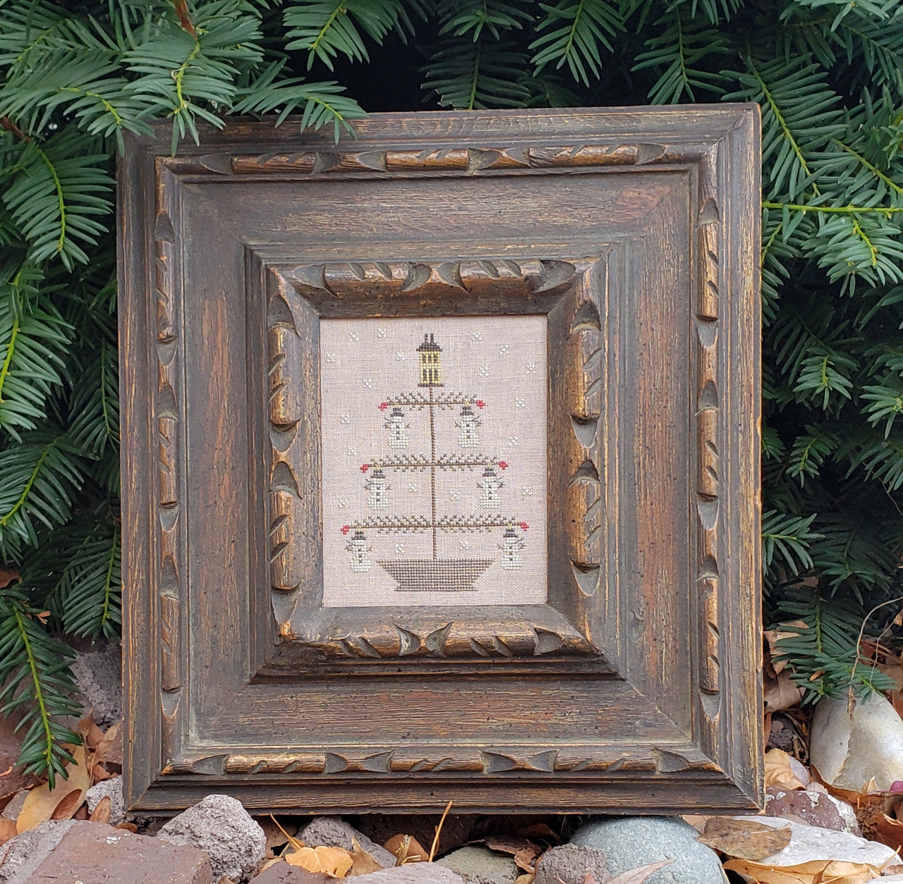 Snowman Feather Tree by Thread Milk Design – BeStitchMe