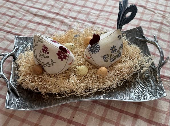 Red Hen Blue Rooster by AuryTM – BeStitchMe