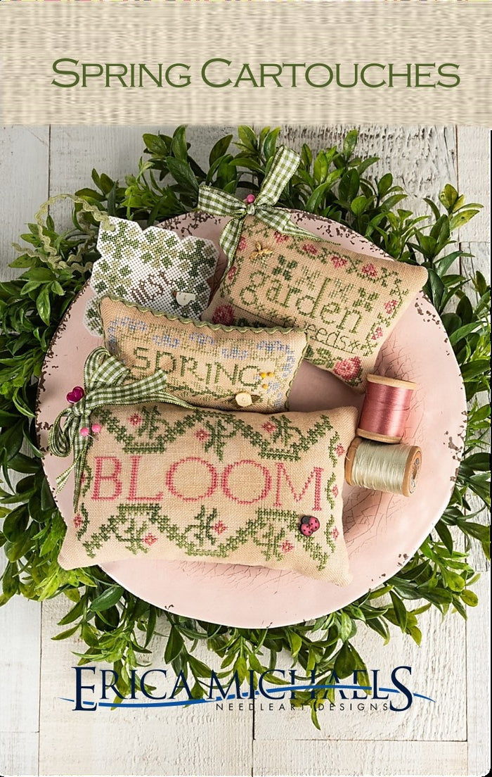 Spring Cartouches by Erica Michaels Designs – BeStitchMe