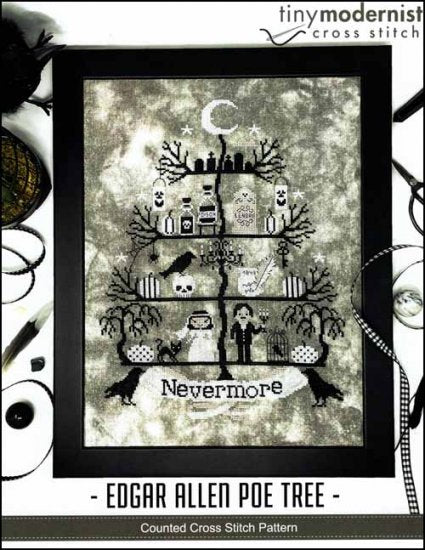 Edgar Allen Poe Tree by tiny modernist – BeStitchMe